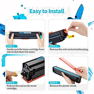 JINTUM 206X Compatible Toner Cartridges Replacement for HP 206X 206A Toner Cartridge for MFP M283fdw M283cdw M283fdn M282nw M255dw M255nw Priner (with Chip)