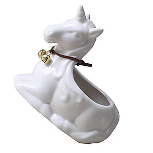 1pc Mini Succulent Pot indoor planters animal flower pot Flower planting Pot decorative pot planter unicorn Planter flower pot table decoration garden planters white cactus Cartoon