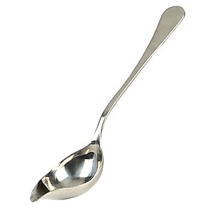 RSVP International Endurance Culinary Sauce Spoon, Mini Ladle with Gravy Pour Spout, Dishwasher Safe, 18/8 Stainless Steel, 9x1.75x2"