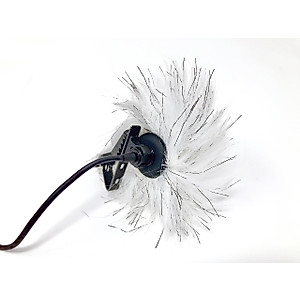 Movo WS-RD8 Dual-Layered Furry Lavalier Microphone Windscreen Fitted for 8mm Lav Mics (2 Pack)