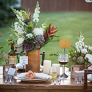 URROMA 3D-Butterfly Place Cards, 50 Pcs Gold Name Place Cards Laser Cut Design Table Cards Guest Name Food Signs for Table Setting Reception Party