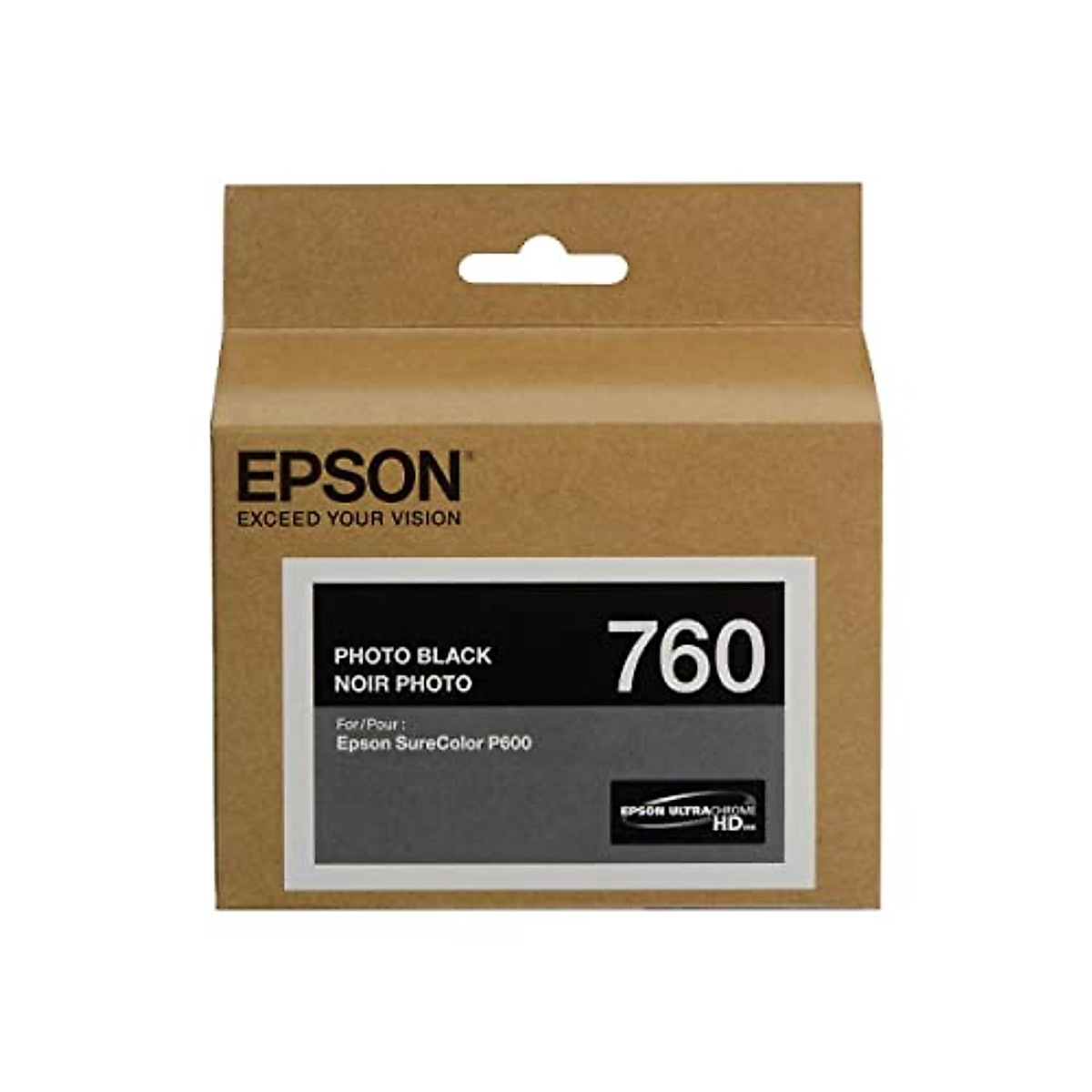 Epson T760 Ultrachrome HD Ink Set for SureColor P600 Printer - HD Black (Photo/Matte/Light/Light-Light), HD Cyan, HD Magenta (Vivid/Vivid Light), HD Yellow, HD Light Cyan, Museo Silver Rag Sampler