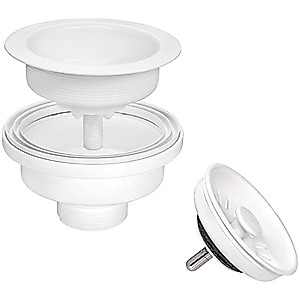 Ruvati 30 x 17 inch Granite Composite Undermount Single Bowl Kitchen Sink - Arctic White - RVG2030WH