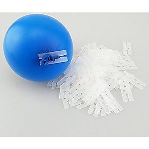 yueton Pack of 100 Balloon Clip Ties H Shape Easy Sealing Balloons for Wedding Party Christmas Birthday Decoration