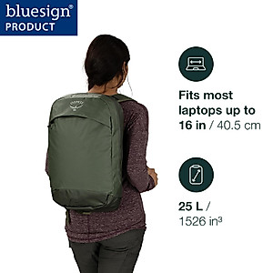 Osprey Transporter Panel Loader Laptop Backpack, Black