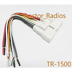 KIOTI Radio Wire Pigtail Harness Part # TR-1500 NX RX DK CK Connector CD In Dash Stereo Plug Orange Tractor