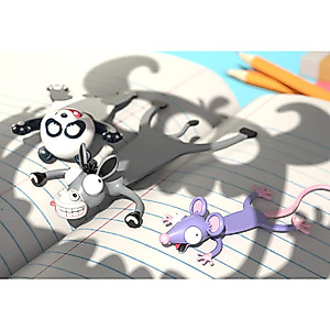 3D Wacky Bookmark - More Fun Reading, 3D Cartoon Animal Bookmark, Novelty Funny Animal Reading Bookmarks, Cute Squashed Animal Stationery (Set of 10)