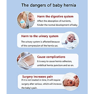 Paskyee Umbilical Hernia Belt Baby Belly Button Band Infant Belly Wrap Abdominal Binder Hernia Truss Support Adjustable Navel Belly Band Newborn Umbilical Cord Blue