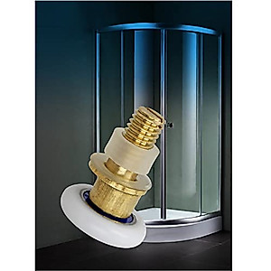 AWEN 4PCS x Shower Door Rollers,Roller Diameter 23mm for The Bathroom Glass Sliding Door Pulleys/Runners/Wheels,Strong Load-Bearing Capacity, Ultra-Quiet Shower Glass Door Rollers Replacement