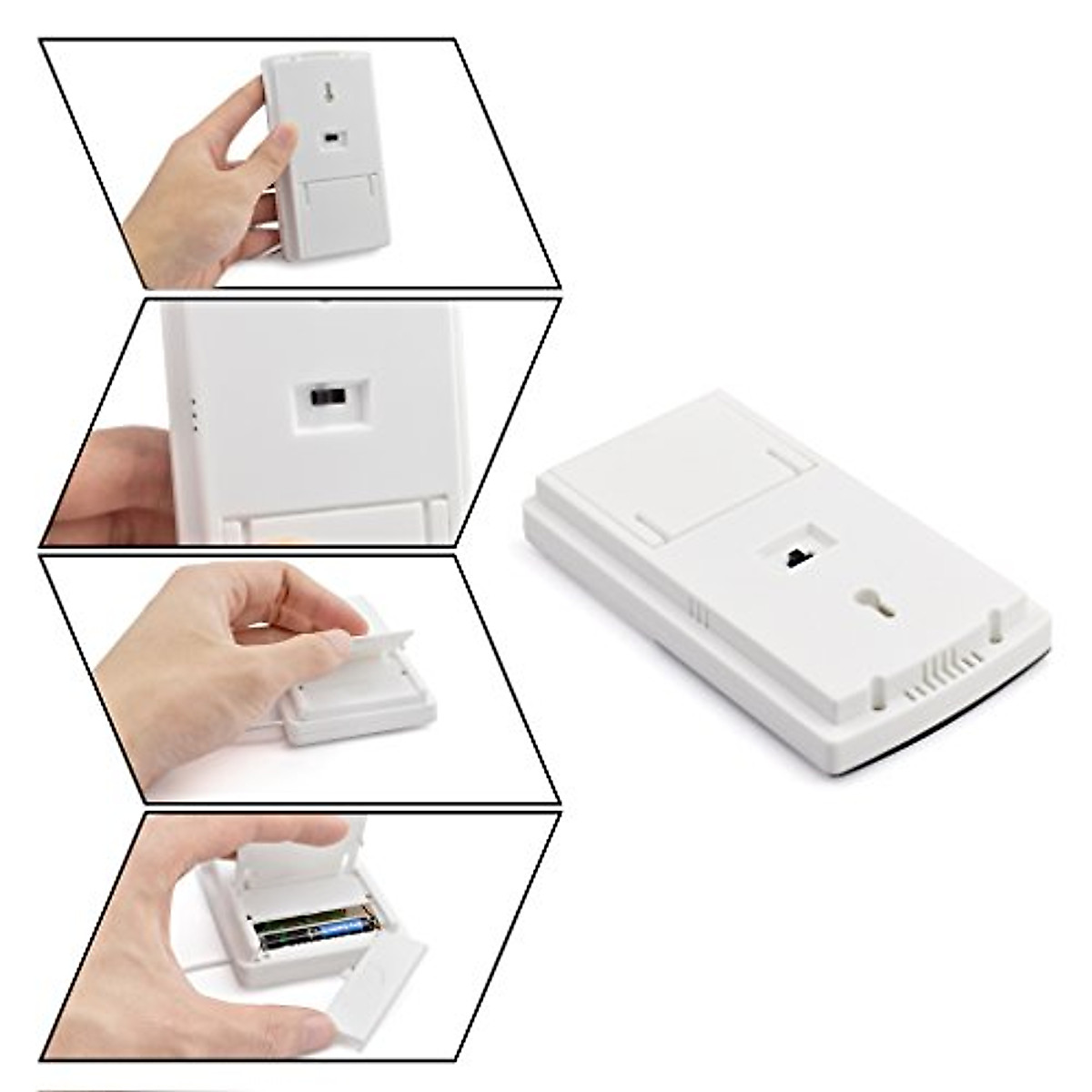 iKKEGOL Dual Sensor LCD Display Indoor Outdoor Digital Thermometer Hygrometer with Max Min Memory