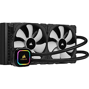 Corsair iCUE H115i RGB Pro XT, 280mm Radiator, Dual 140mm PWM Fans, Software Control, Liquid CPU Cooler
