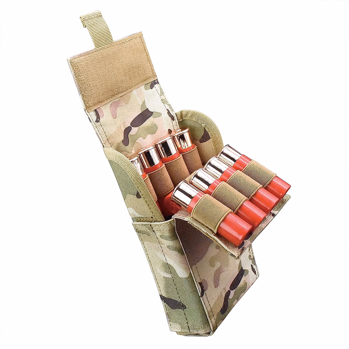 Binboll MOLLE Bullets Bag 16 Rounds Shotshell Nylon Accessory Bag for Belt Waistband Magazine Pouch (CP 25 Holes)