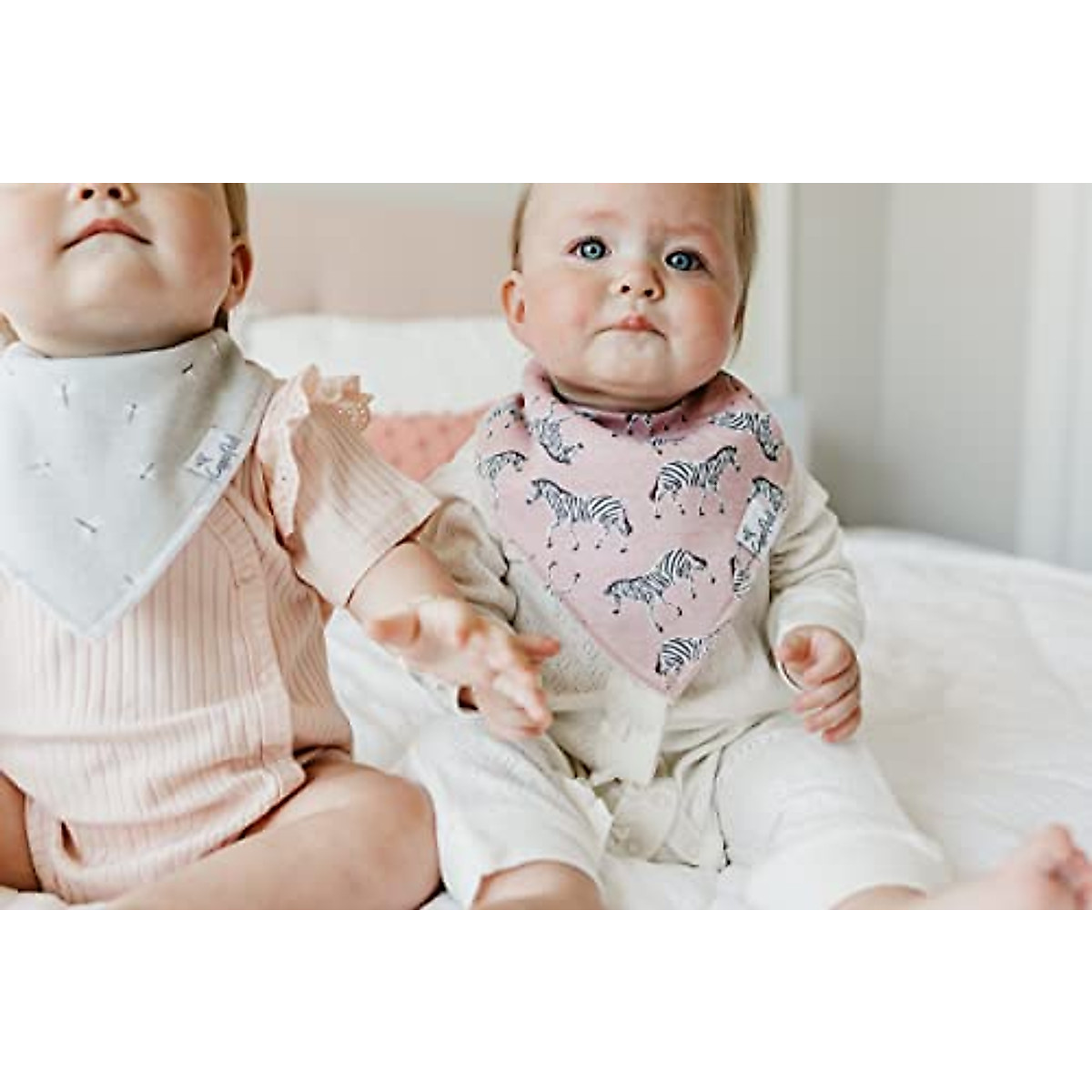 Copper Pearl Baby Bandana Drool Bibs for Drooling and Teething 4 Pack Gift Set “Zella