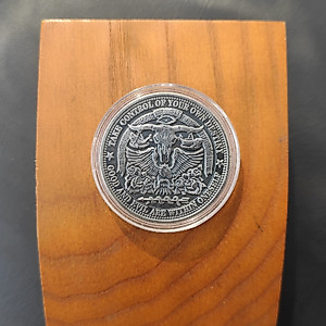 Dragon Lion Battle Antique Coin HOBO Nickel Antique Silver Plated collectionchallenge Coin