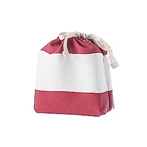 IN4 Care Set of 2 Outdoor Throw Pillow Covers, All Weather Decorative Throw Pillow Cover Cushion Case 17 Inch x 17 Inch, for Sofa Couch Patio Furniture Decoration-Red White