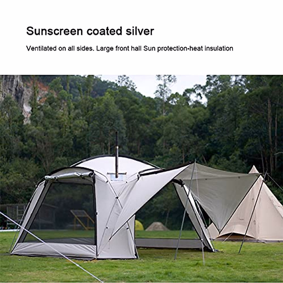 Pop Up Tent for 5-8 Person Instant Camping Tent with Double Door Lightweight Family Dome Tent with Carrying Bag for Outdoor Family Camping, Hiking, Fishing, Festival (Pop Up Tent 5)