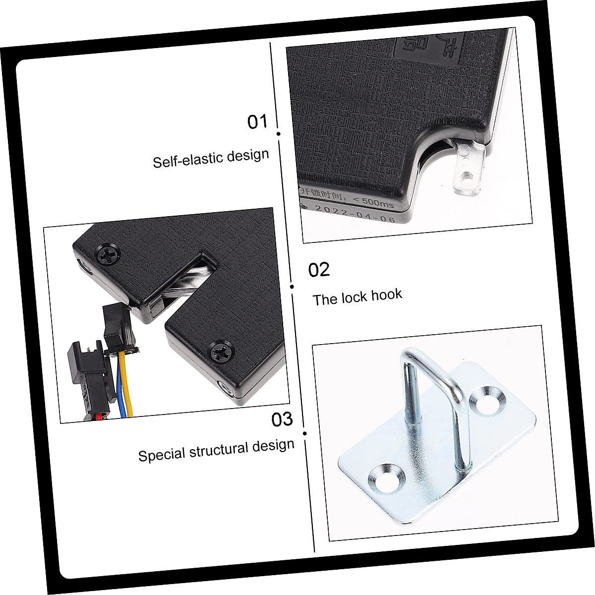 DOITOOL Electronic Locks Hidden Door Latch Drawer Lock Electric Lock electromagnetic Lock Magnetic Door Locks Locker Lock Mini Electric Bolt Lock Hidden Lock Plastic Dongguan Automatic