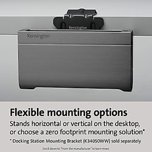 Kensington SD5600T 14-in-1 Thunderbolt 3 Dock USB-C - Compatible with Thunderbolt 4, Mac and Windows, 96W Charging, Dual 4K@60Hz, 40Gbps Transfer Speeds, HDMI 2.0 and DisplayPort, Ethernet (K34009US)