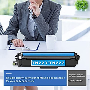 BIGSPCE TN223 TN223C Toner 1-Pack Compatible TN 223 Cyan Toner Cartridge Replacement for Brother TN223 HL-3210CW 3230CDW 3270CDW 3230CDN 3290CDW MFC-L3710CW L3770CDW Printer