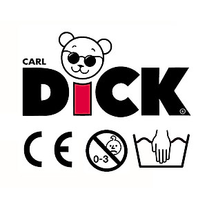 Carl Dick Budgerigar Dark Blue, 5 inches, 13cm, Plush Toy, Soft Toy, Stuffed Animal 2823005