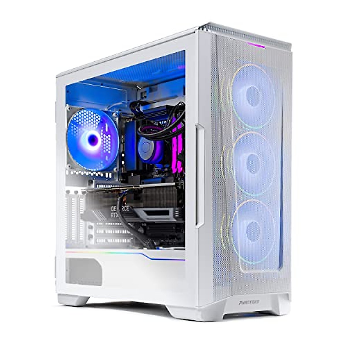 Skytech Eclipse Gaming PC Desktop – Intel Core i5 13600K 3.5 GHz, NVIDIA RTX 4080, 1TB NVME Gen4 SSD, 32GB DDR5 RAM RGB, 1000W Gold PCIE 5.0 PSU, 360mm AIO, 11AC Wi-Fi, Windows 11 Home 64-bit