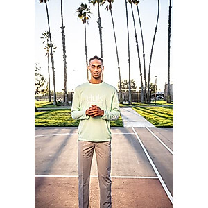 HUK Men's Standard Pursuit Vented Long Sleeve 30 UPF Fishing Shirt, Key Lime, 3X-Large