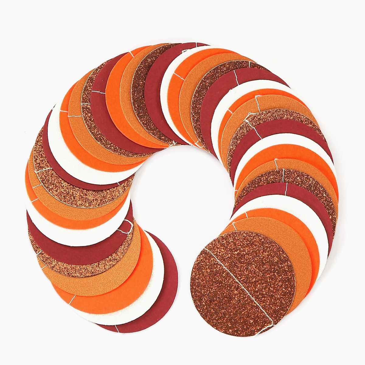 Boho Burgundy Brown-Orange Party-Decorations Streamers - 52Ft Birthday Baby Shower Hanging Paper Garland Banner,Fall Autumn Thanksgiving Harvest Rustic Wedding Bridal Classroom Supplies Decor Hugtmr