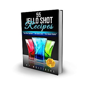 MultiBerg 50 Jello Shot Syringes with (55 Syringe Shots RECIPE'S eBOOK), Creates an Instant Fun Party! Large 1.5-2oz with caps