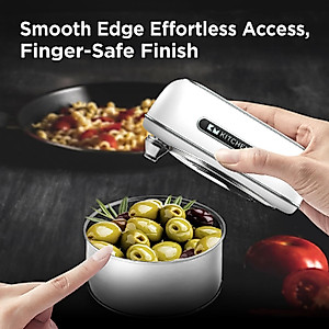 Kitchen Mama Orbit One Rechargeable Can Opener: Hands-Free Operation, Type-C Charging, Automatic Shut-Off, Smooth Edge, Professional-Grade Blade for Large Cans, Includes Elegant Storage Box (White)