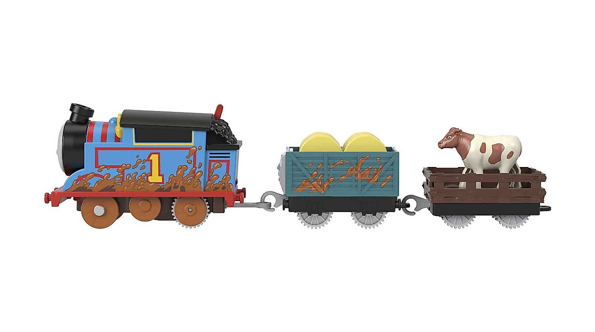 Thomas & Friends Motorized Toy Train Muddy Thomas Engine for Kids 3+