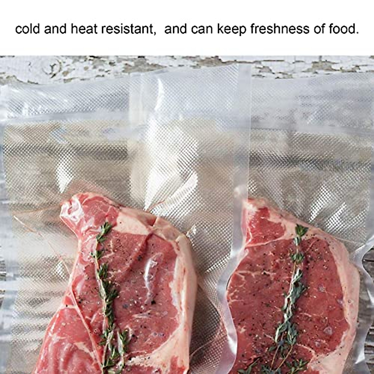 Odorless Food Storage Bags Keep Freshness Organized Striped Vacuum Storage Bag For Fruit Restaurant (20 * 30cm)