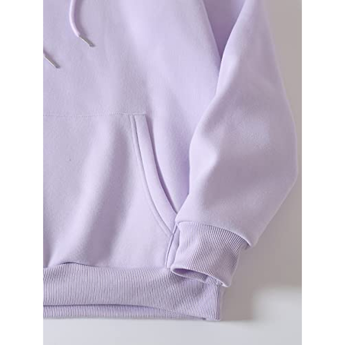 SOLY HUX Women's Casual Hoodies Sweatshirts Long Sleeve Basic Pullover Tops Winter Clothes 2023 Lilac Purple M
