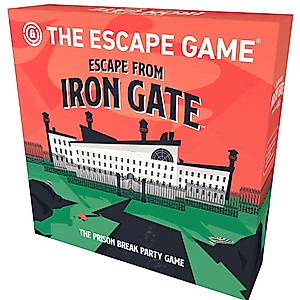 The Escape Game: Escape from Iron Gate - The Puzzle Completing, Drawing, Acting and Trading Prison Break Party Game by Pressman, Multi Color