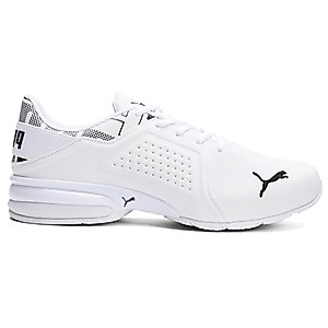 PUMA Men's Viz Runner Cross-Trainer (8.5, Puma/White-puma/Black, Numeric_8_Point_5)