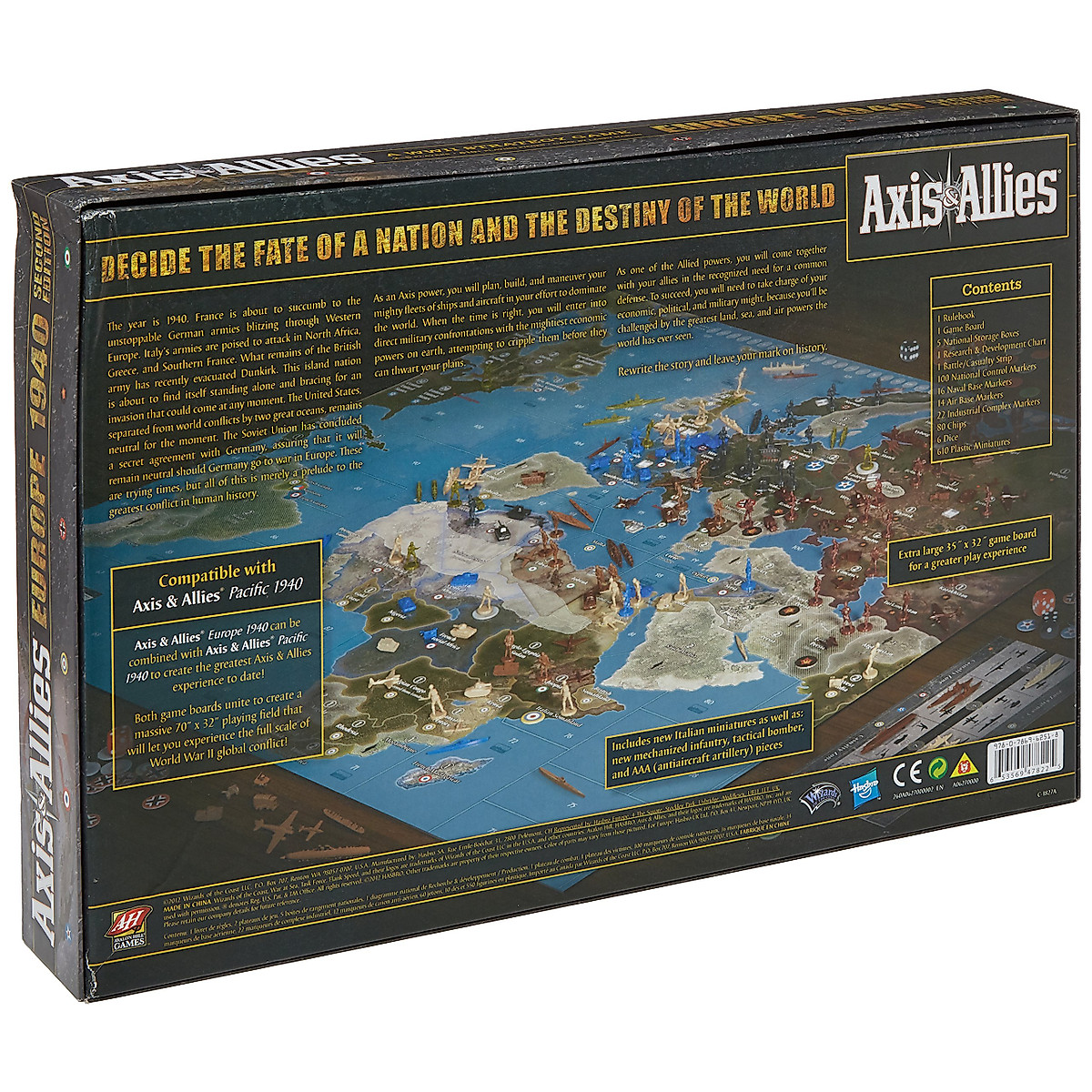 Wizards of the Coast Axis and Allies Europe 1940 2nd Edition Board Game,144 months to 9600 months