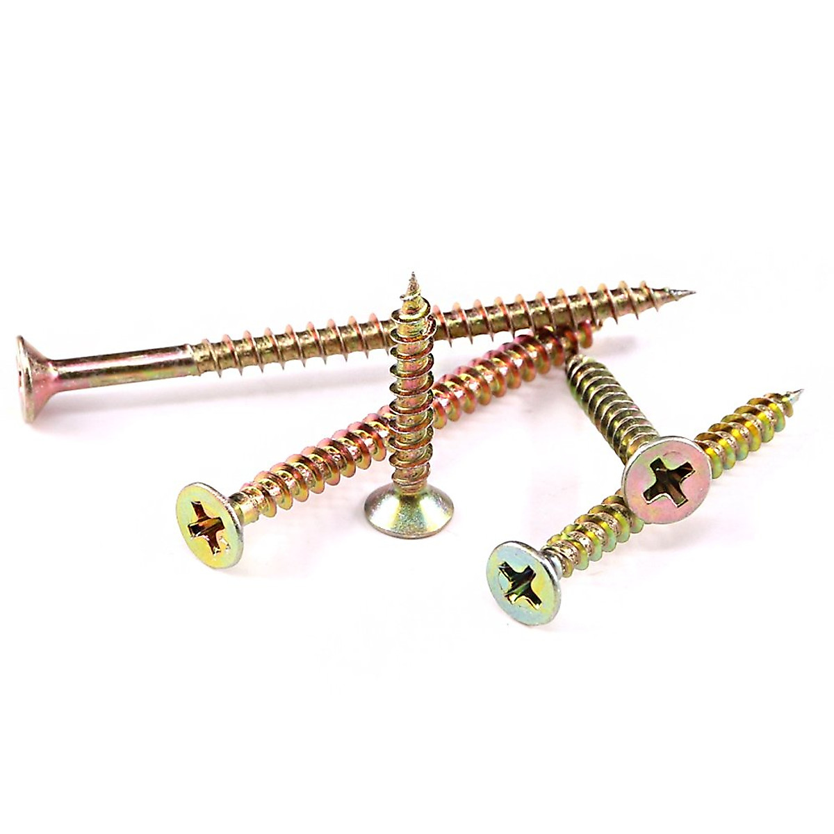 Hilitchi 250-Pcs #7 Phillips Bugle Head Coarse Thread Drywall Screw Assortment Kit, Carbon Steel Zinc Plated, Ideal Screw for Drywall Sheetrock, Wood, and More