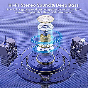 Bluetooth Earbuds,Kurdene S8 Wireless Earbuds 48H Playtime Call Noise Cancelling IPX8 Waterproof Ear Buds Deep Bass Earphones with Microphone in-Ear Stereo Headphones for Work,Sport,Running