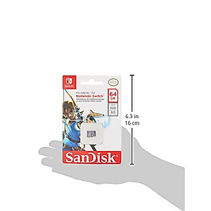SanDisk 64GB microSDXC UHS-I card for Nintendo Switch - SDSQXAT-064G-GN6ZA
