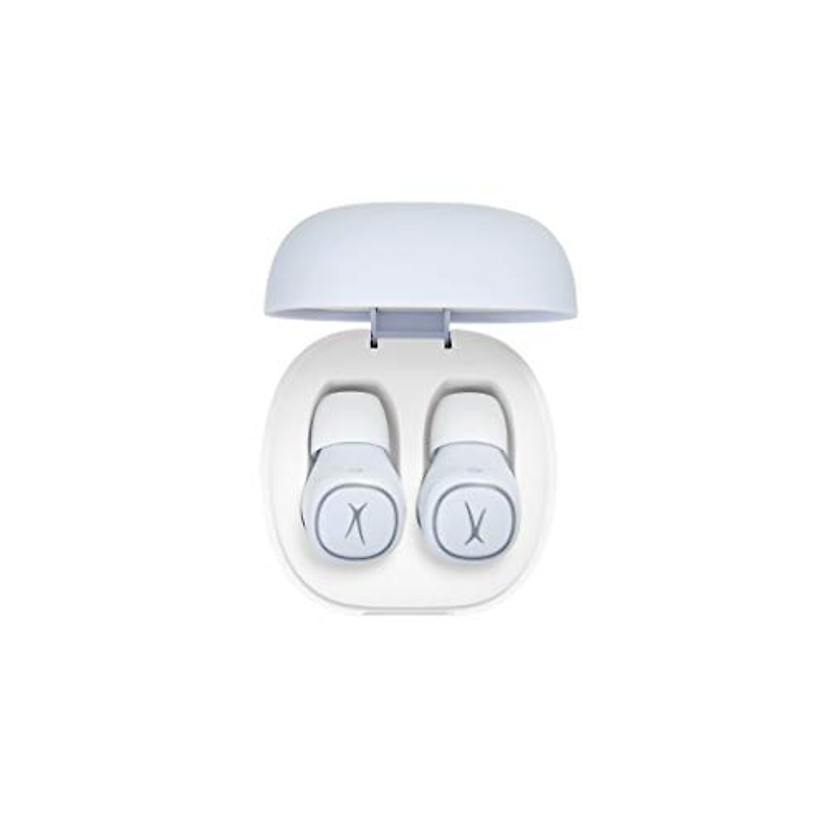 Altec Lansing Nanobuds - Truly Wireless Earbuds with Charging Case, TWS Waterproof Bluetooth Earbuds with Touch Controls for Travel, Sports, Running, Working (ICY)