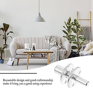 VILLCASE 5 Sets Bed Three Hole Nut Sofa Feet Nut Docking Kit Bed Column Screw Nut Lock Connector for Bed Column Furniture Parts Bed Column Screws Kit Bedpost Connect Screw Kit Iron Splint