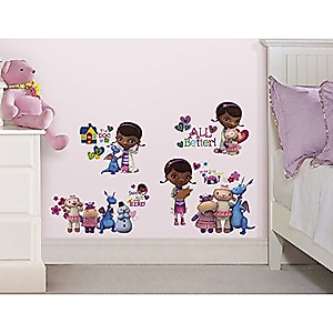 RoomMates RMK2280SCS Doc Mcstuffins Peel and Stick Wall Decals 10 inch x 18 inch