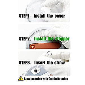 GINTBN Spill Stopper for Stanley 40 oz Tumbler with Handle 30 oz, Leak Stopper Compatible with Stanley Quencher H2.0 FlowState Tumbler 40 oz