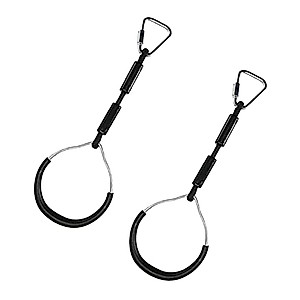 2pcs Swing Outdoor Kids Ring Outdoor Swing for Kids Playground Rings Swing Ring Set Strength Training Ring Kids Workout Ring Gymnastic Ring for Children Climbing Ring The Swing