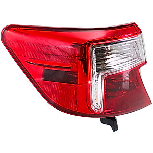 Evan Fischer Driver Side, Outer Tail Light Compatible with 2012-2014 Toyota Camry - TO2804114