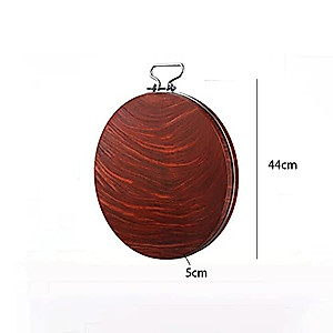 GULRUH Wood Cutting Boards for Kitchen, Cutting Board: Large Wood Cutting Board for Kitchen,Cutting Board with Handle-brown-44 * 5cm