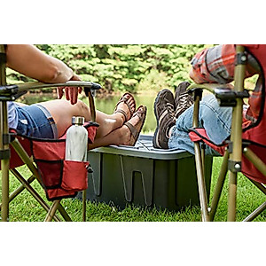 ECOstorage 4427EBKDC.02 Box Tough Recycled Plastic Storage Container, 27 Gallon, Black, 2 Count