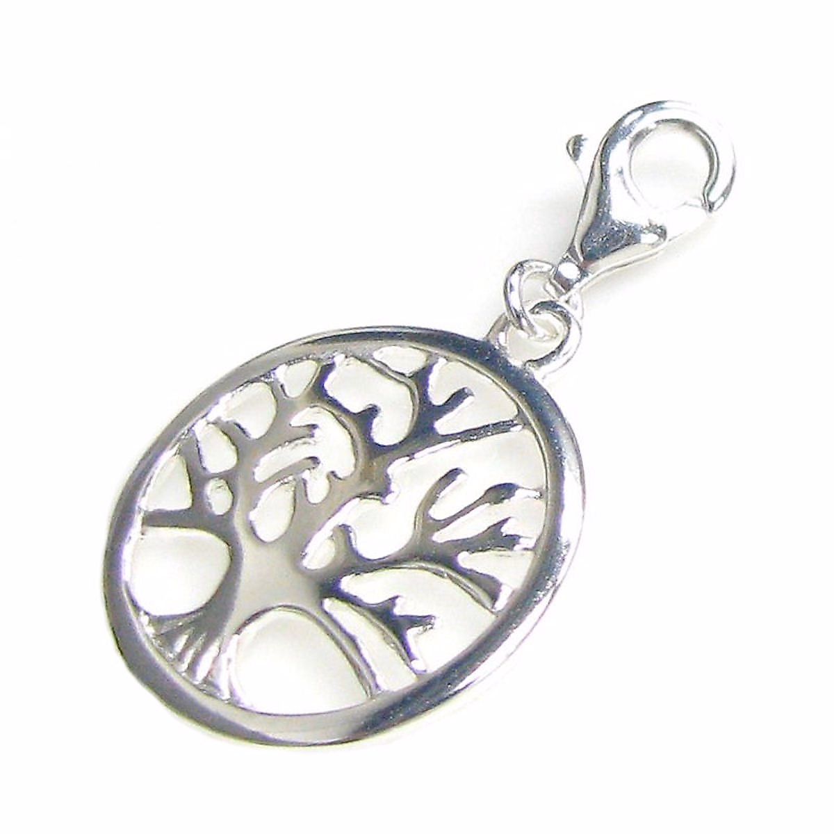 Dreambell 925 Sterling Silver Family Tree of Life Dangle Clasp European Lobster Clip On Charm
