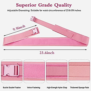 Dilobio Hip Thrust Belt, Booty Belt for Hip Thrust Use with Dumbbells, Kettlebells, Plates, Exercise Hip Thrust Belt with Slip-Resistant Padding for the Gym, Home and Workouts(Pink)