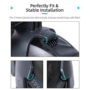 BTG DJI FPV Drone Action Camera Mount Holder for DJI Action 2 /OSMO Action/Pocket 1,2 /GoPro Series/Fimi Palm 1, 2 / Insta360 ONE X2/ONE R/Night Light/Fill Light Sport Camera Mount