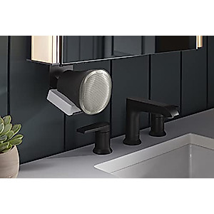 KOHLER K-81149-SLE-DA1 Maxstow Medicine Cabinet with LED Light, Mirror Doors & Staggered Shelves, Rectangular Frame, 32" x 40"